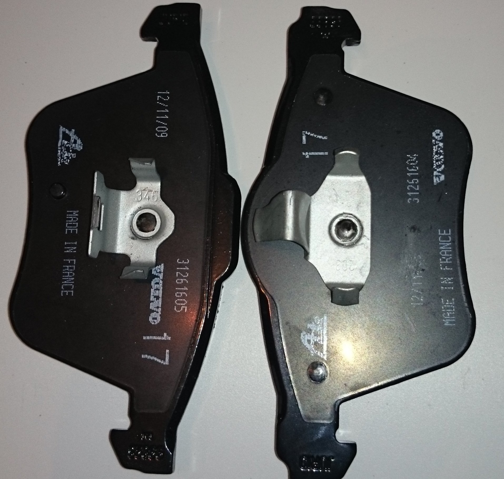 Bremse klodser For 17" Ny 31262705